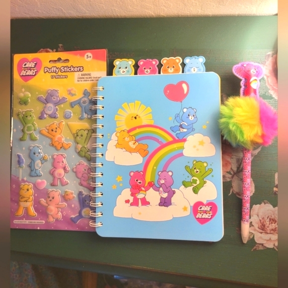 Care Bears | Other | 42 Care Bears Bundle Notebook Puffy Stickers ...